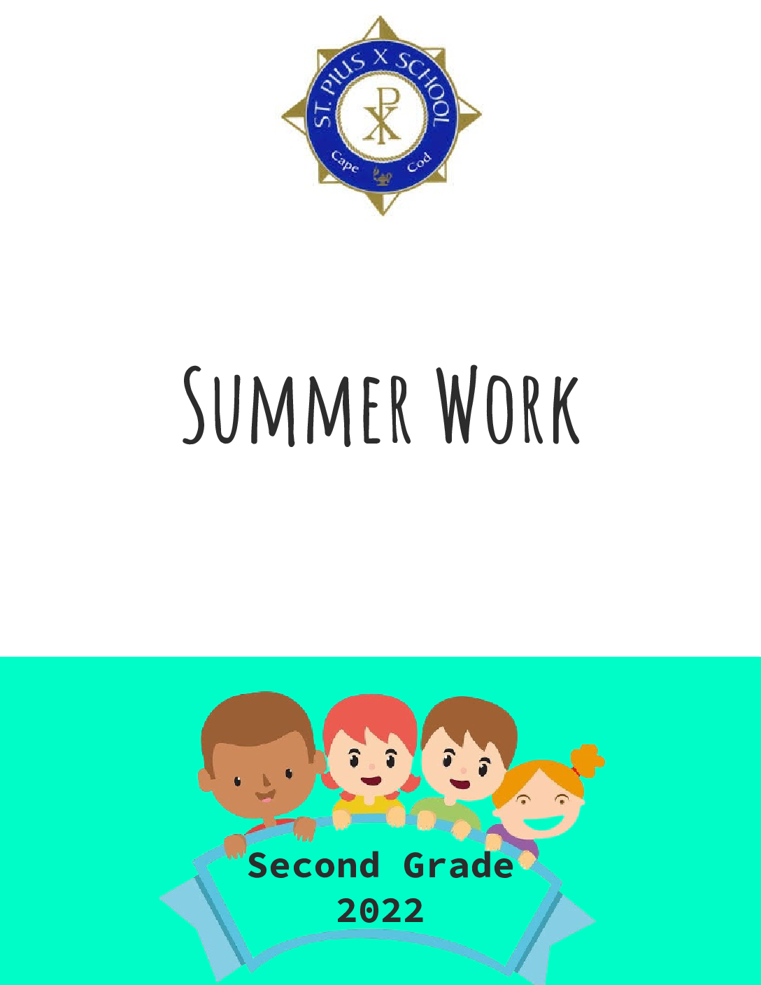 Grade 2 Summer Packet - St. Pius X School