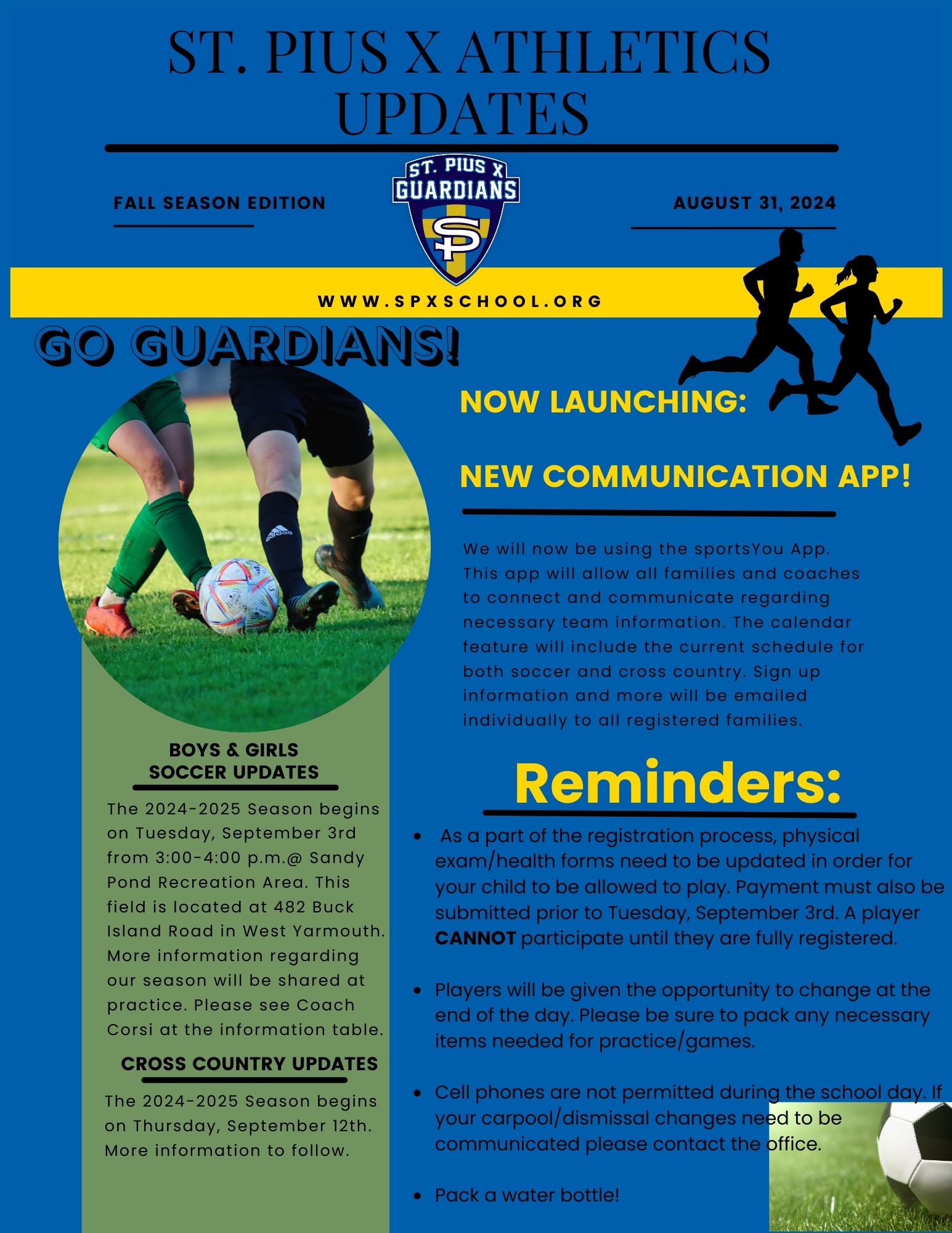 Guardian Newsletter-Fall Edition - St. Pius X School